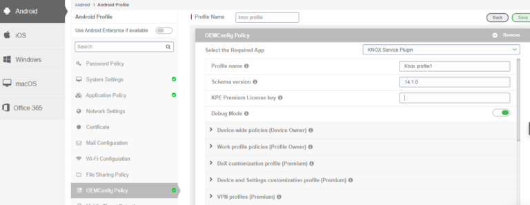 How to Add Knox Service Plugin Features in SureMDM And Support For ...