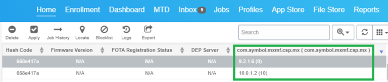 How to view the MX version of Android Zebra devices using SureMDM ...