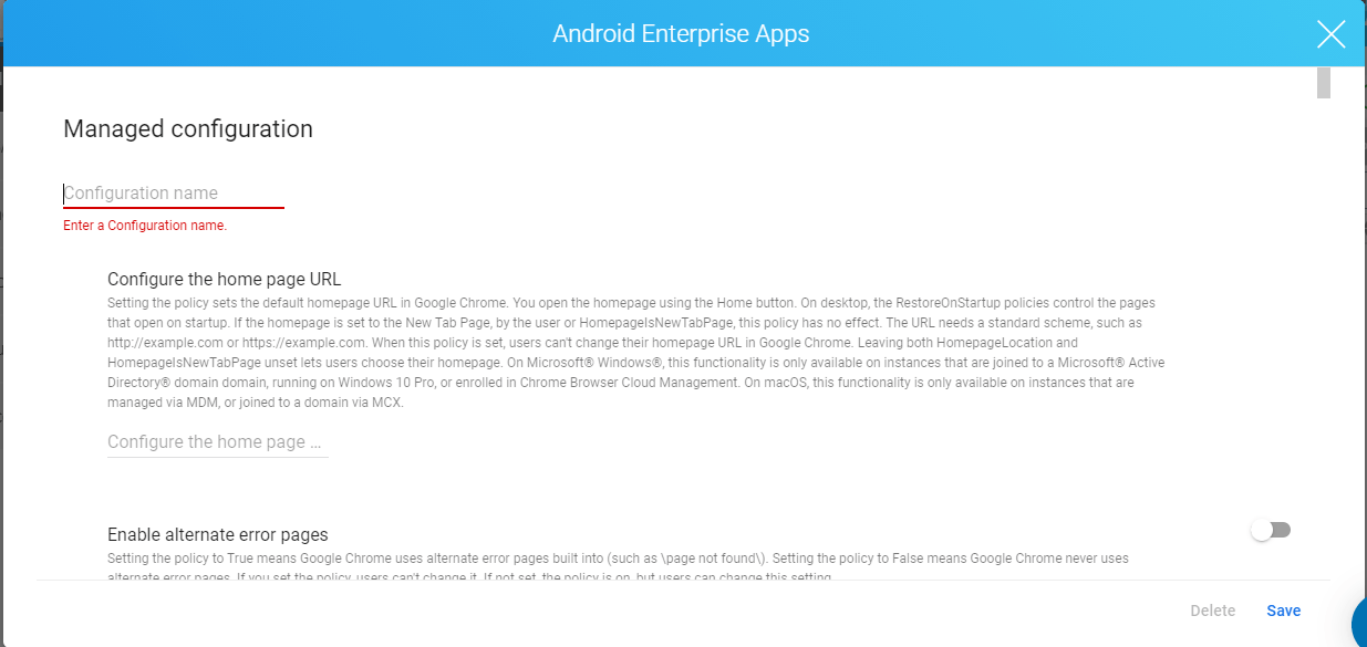 How to blacklist URLs in Google Chrome Managed Configuration on Android devices? - 42Gears ...