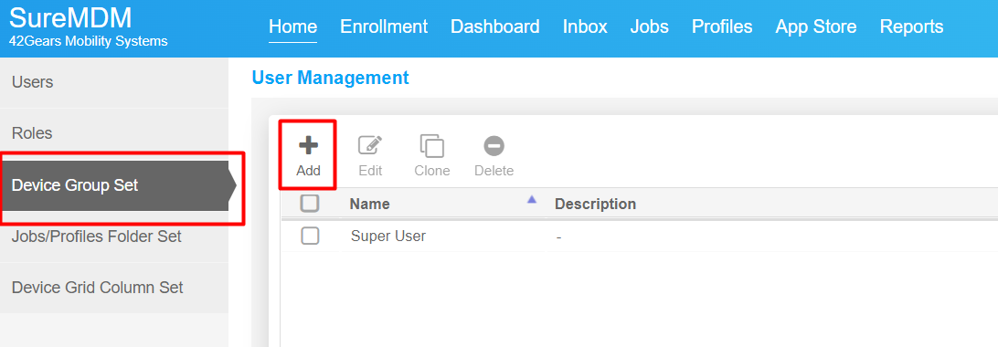 How to configure permissions for Device Group Set in SureMDM? - 42Gears Knowledge Base