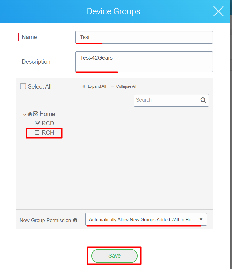 How to configure permissions for Device Group Set in SureMDM? - 42Gears Knowledge Base