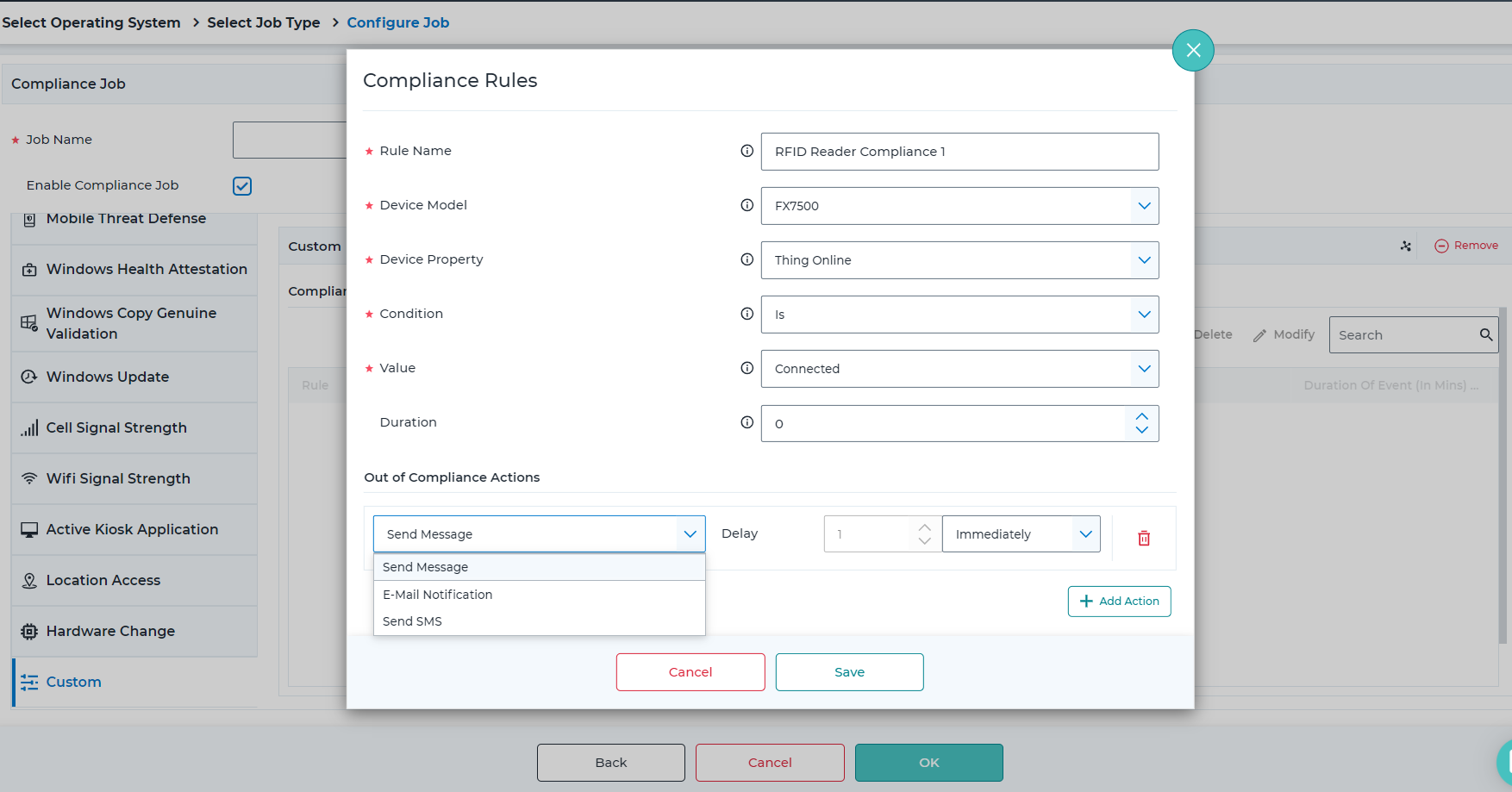 How To Send Alerts to SureMDM Admin Based On The RFID Reader Properties - 42Gears Knowledge Base