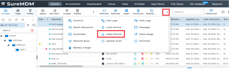 How to remove an Android work profile (profile owner/BYOD) from SureMDM ...