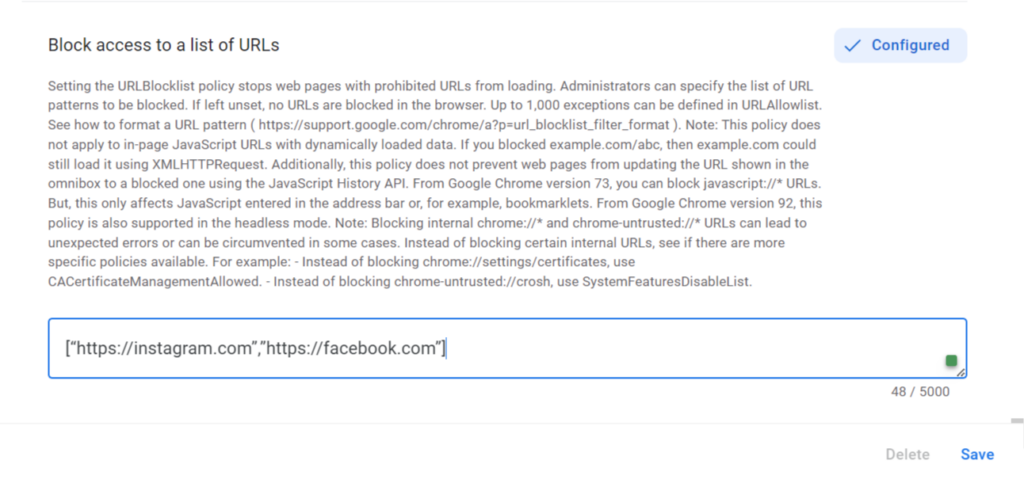 How to Blacklist and Whitelist URLs in the Chrome Browser on Android ...