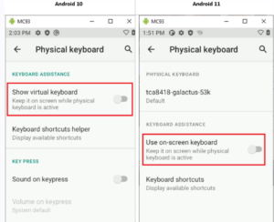 How to Disable Virtual Keyboard using SureMDM Zebra MX config job - 42Gears Knowledge Base