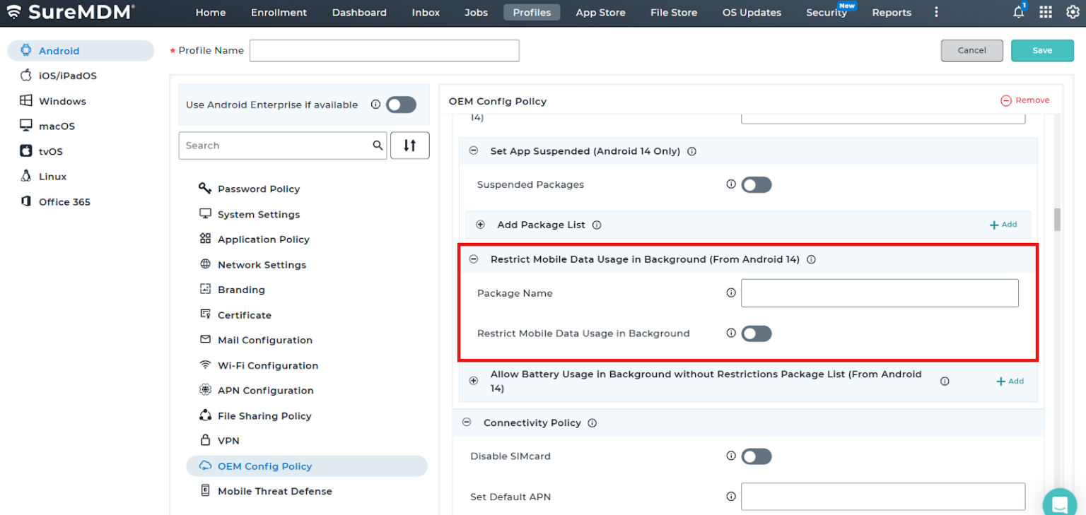 How to restrict Application’s Mobile Data Usage in background for ...