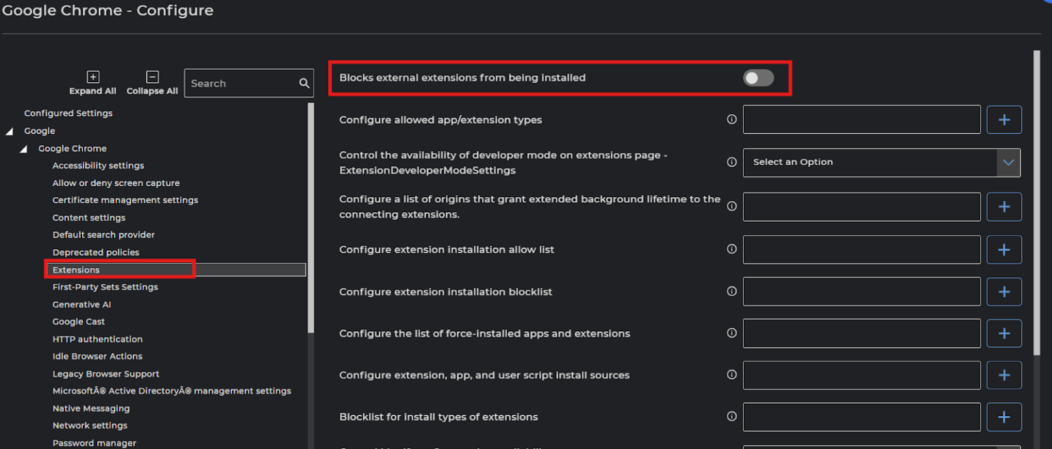 How to block installation of external extensions on Chrome for Windows ...